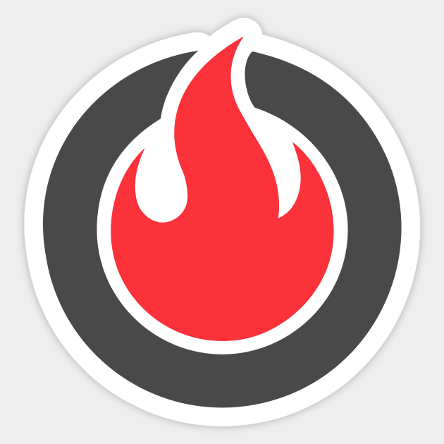 Inferno JS logo - Inferno - Sticker | TeePublic